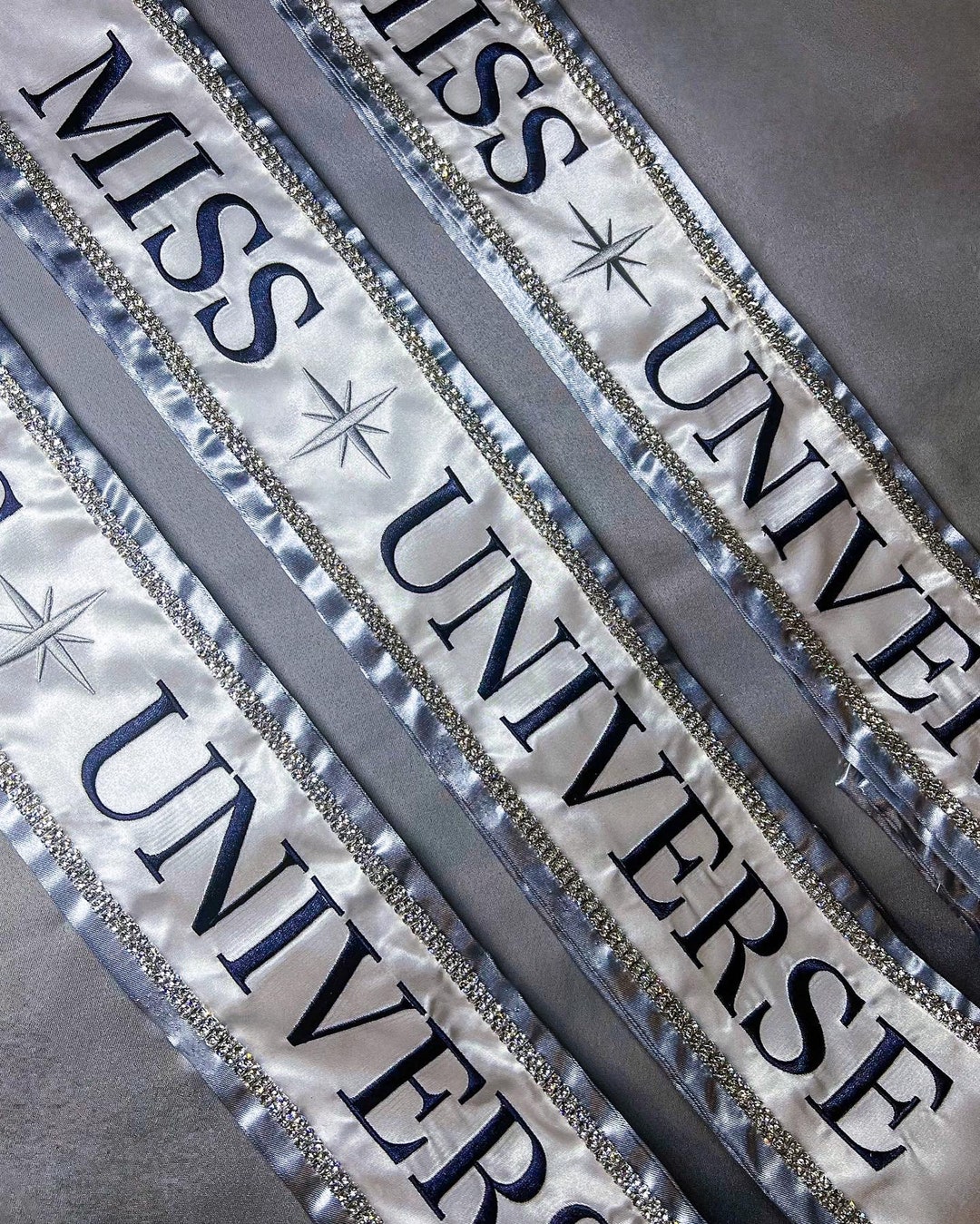 Miss Universe Winner Sash, New Style 2023, Miss Universe Sash, Cubic ...
