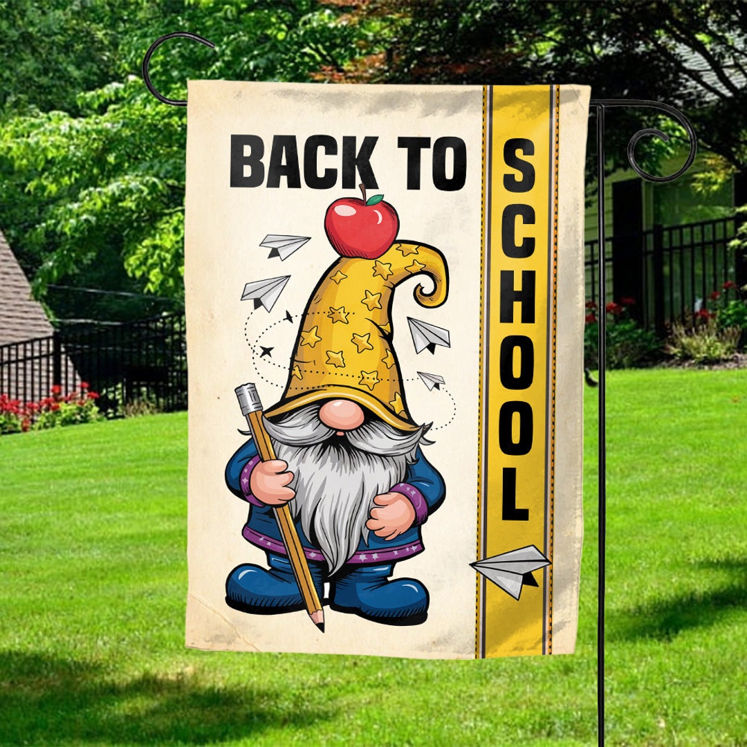 Back to School Flag, Love Teacher Flag, Welcome to School Flag, Back to ...