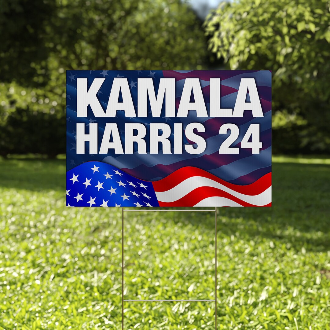 2024 Kamala Harris Let's Finish the Job Sign, President Kamala Harris ...