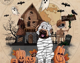 Labradoodle Halloween Png - Etsy