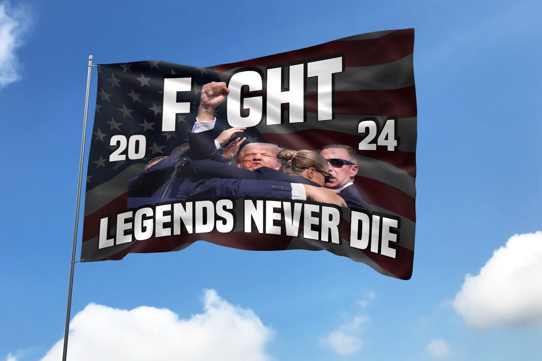 Fight Trump Shooting House Flag, Donald Trump Presidential Campaign ...