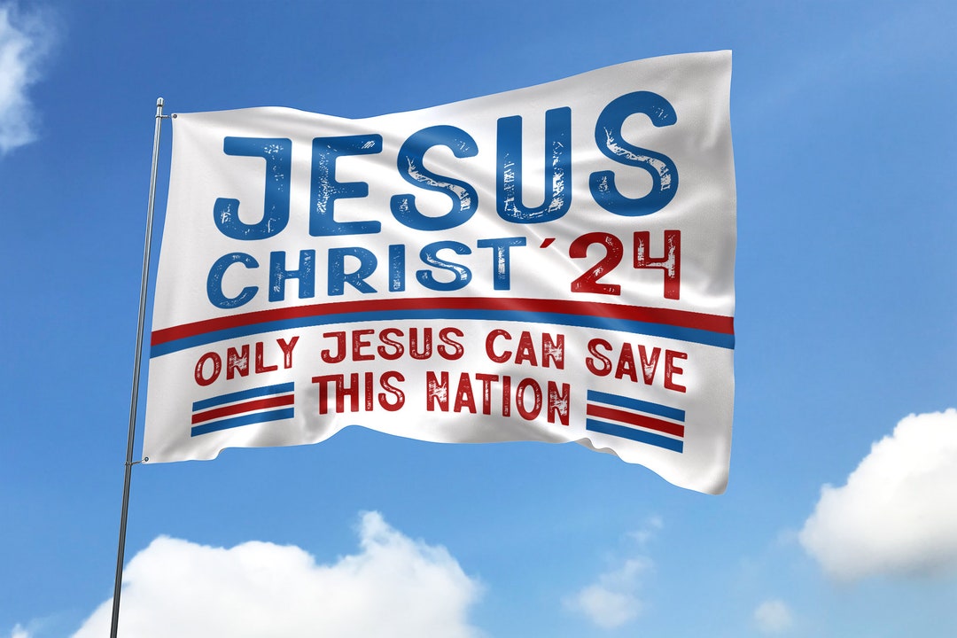 Jesus Christ 2024 Flag, Make America Pray Again Flag, Chritian America ...