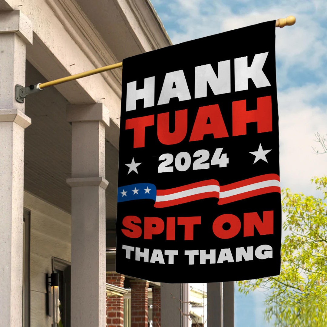 Hawk Tuah Spit on That Thang Garden Flag, Trending Meme Flag, Hawk Tuah ...