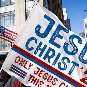 Jesus Christ 2024 Flag, Make America Pray Again Flag, Chritian America ...