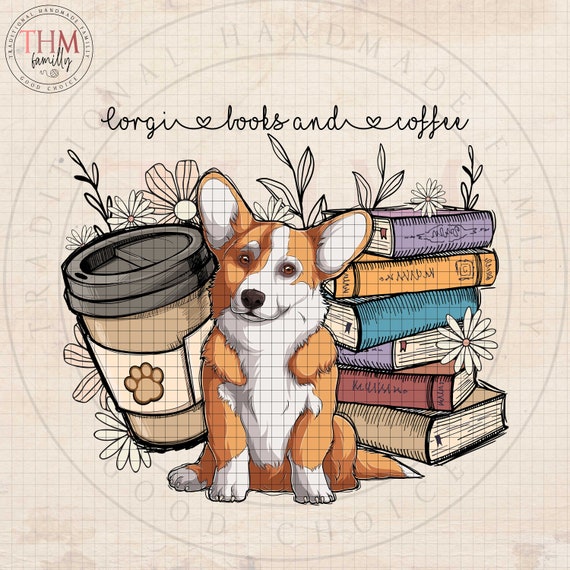 Corgi Reading Book