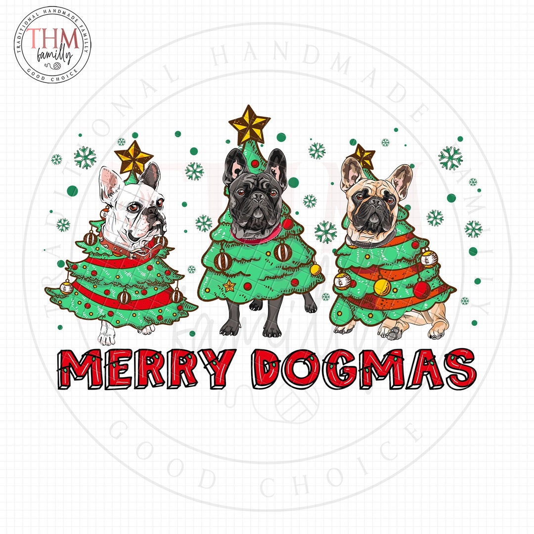 Merry Dogmas Png/ French Bulldog Christmas Design/ Funny - Etsy