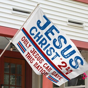 Jesus Christ 2024 Flag, Make America Pray Again Flag, Chritian America ...