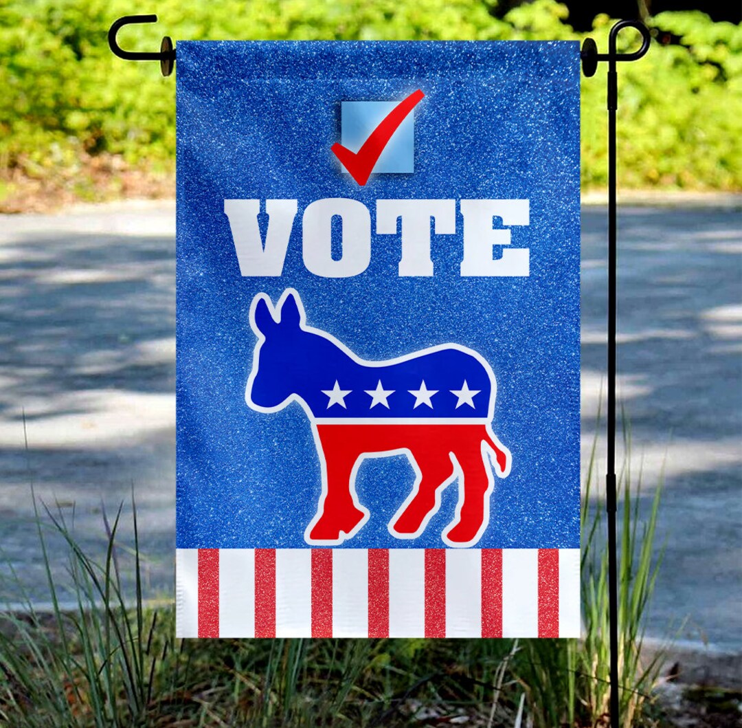 Vote Like Your Democracy Depends on It American Election House Flag ...