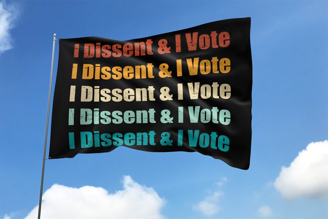 I Dissent and I Vote Flag, Political Flag, Womens Rights Flag ...