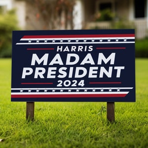 Kamala Harris for President Yard Sign, Kamala Harris 2024 Sign, Harris ...