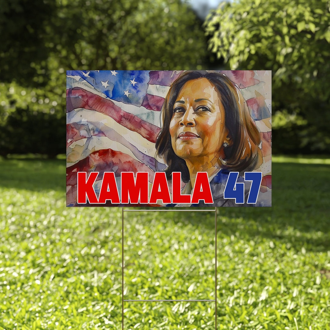 Kamala Harris for President Yard Sign, Kamala Harris 2024 Sign, Harris ...