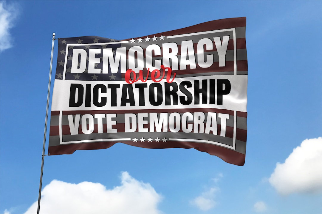 Vote Democrat Flag, Vote Blue Save Democracy Flag, Biden for President ...