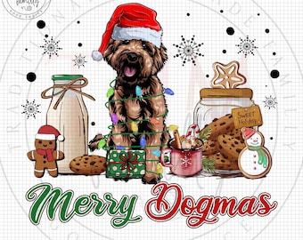 Have Yourself a Merry Doodle Christmas Goldendoodle Golden - Etsy