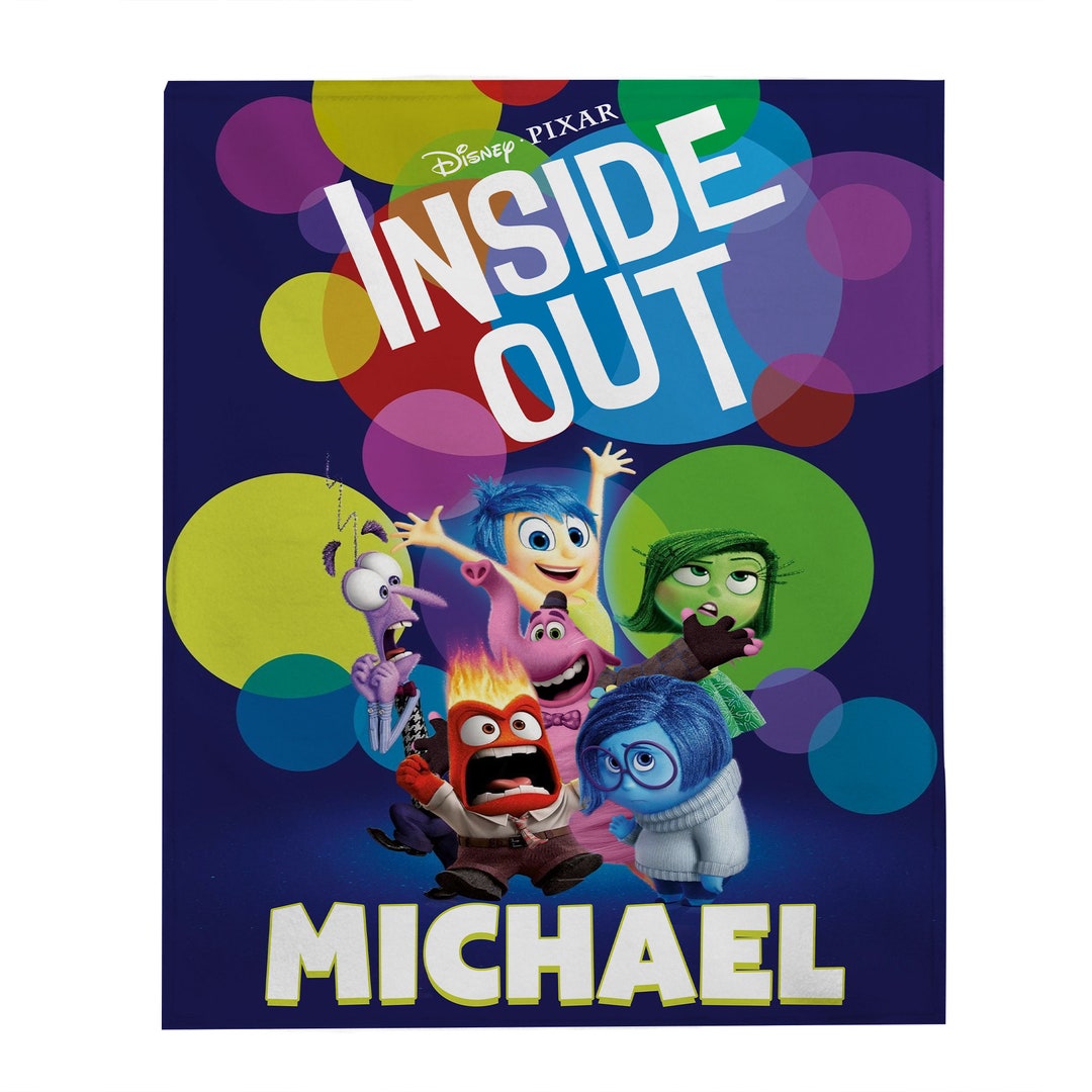 Inside Out Fleece Blanket, Inside Out Blanket, Inside Out Characters ...