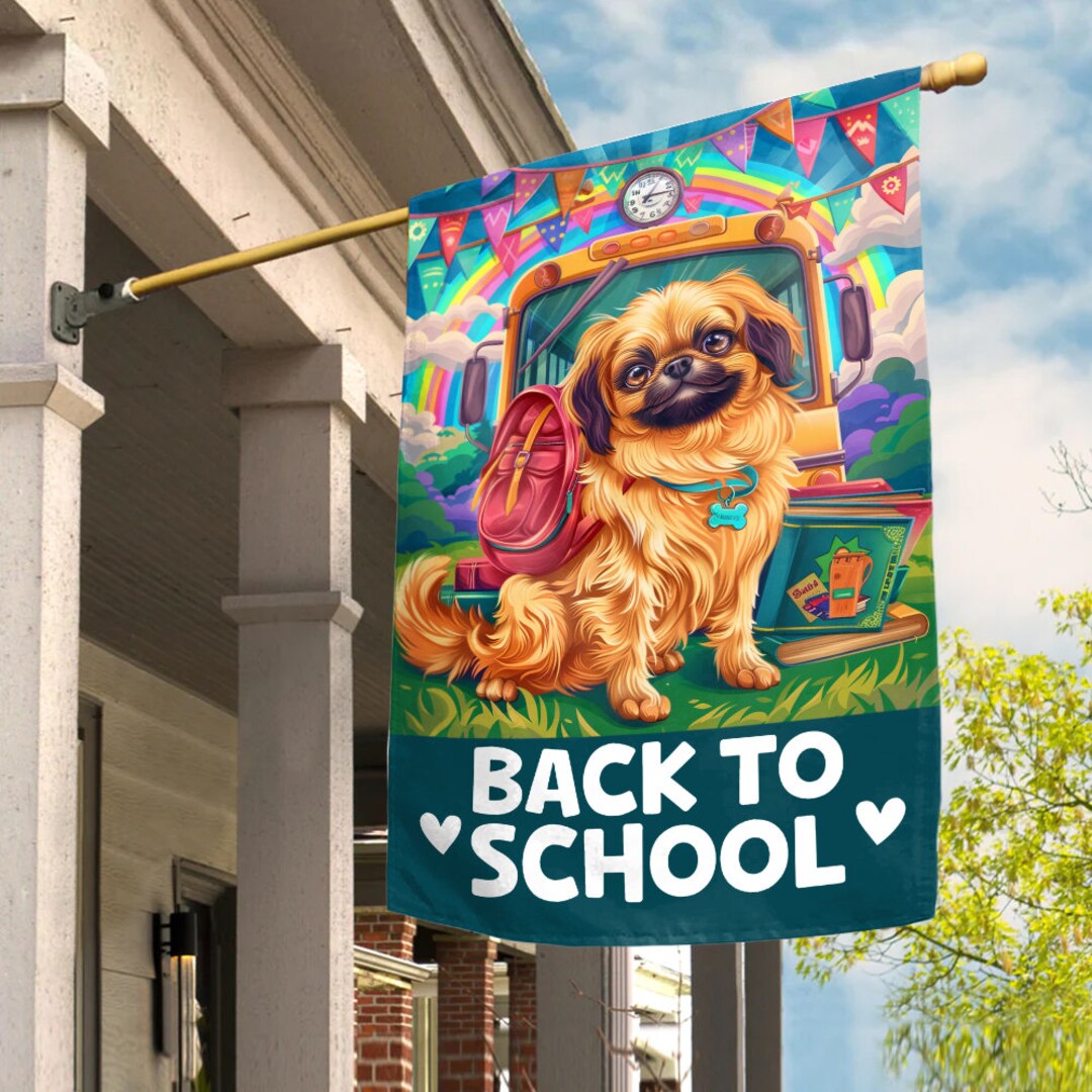 Back to School Garden Flag, Welcome the First Day of School Flag ...