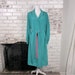 Vintage 70s Jenni Green and Pink Tie Belt Button Down Midi Shirt Dress ...