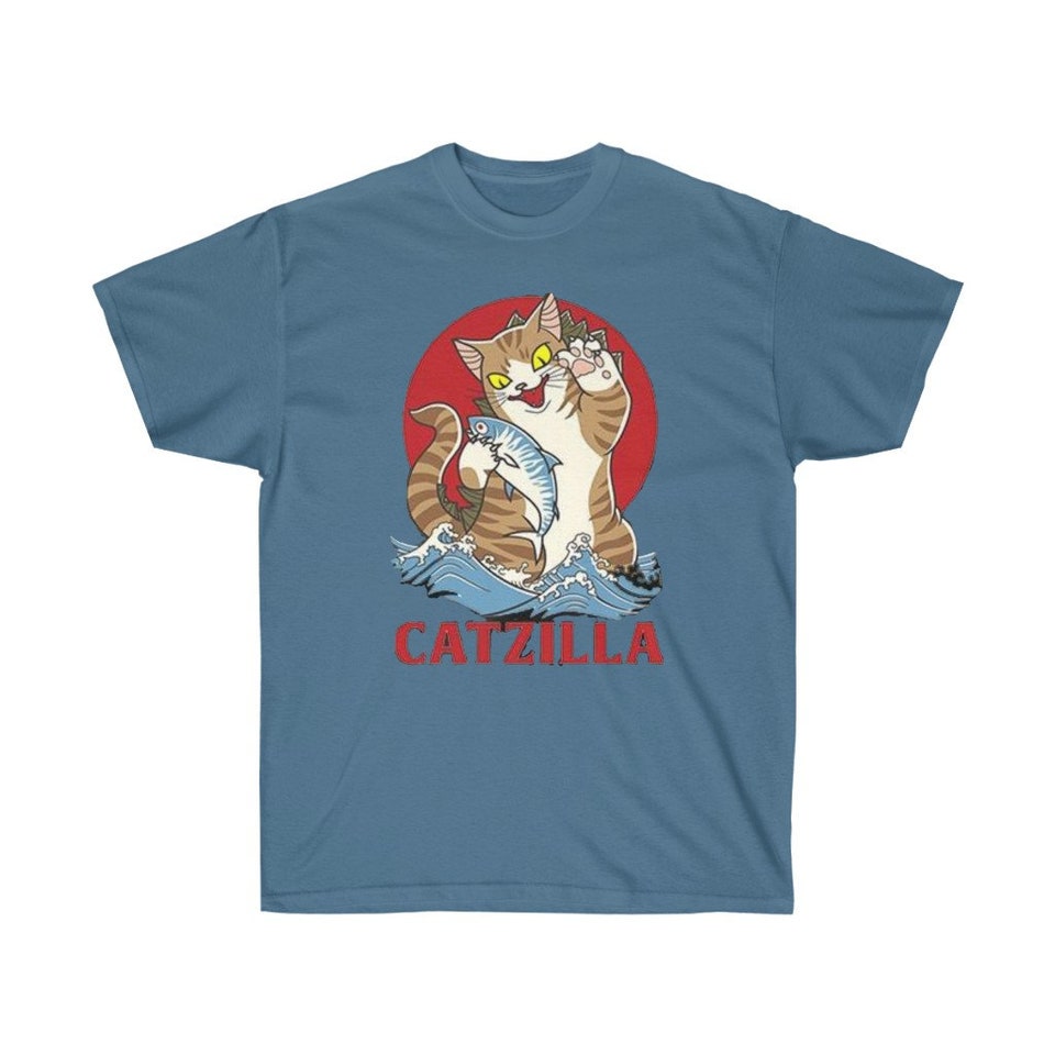 Catzilla Shirt, Synthwave Cat T=Shirt sold by Ingrid Garcia | SKU ...