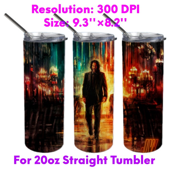 Glass John Wick Tumbler - Etsy