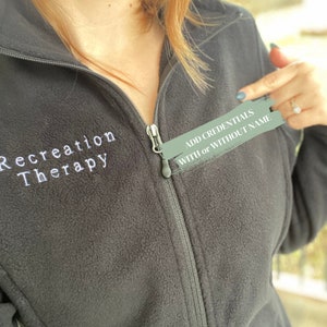 Recreation Therapy Embroidered Fleece Recreation Therapy Zip up ...