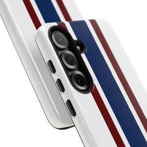 Vertical Stripe Phone Case | Retro Red and Blue | iPhone and Samsung ...
