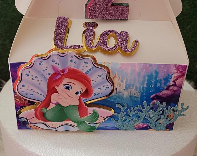 Mermaid Inspired Favor Boxes, Mermaid Treat Boxes, Ariel Party - Etsy