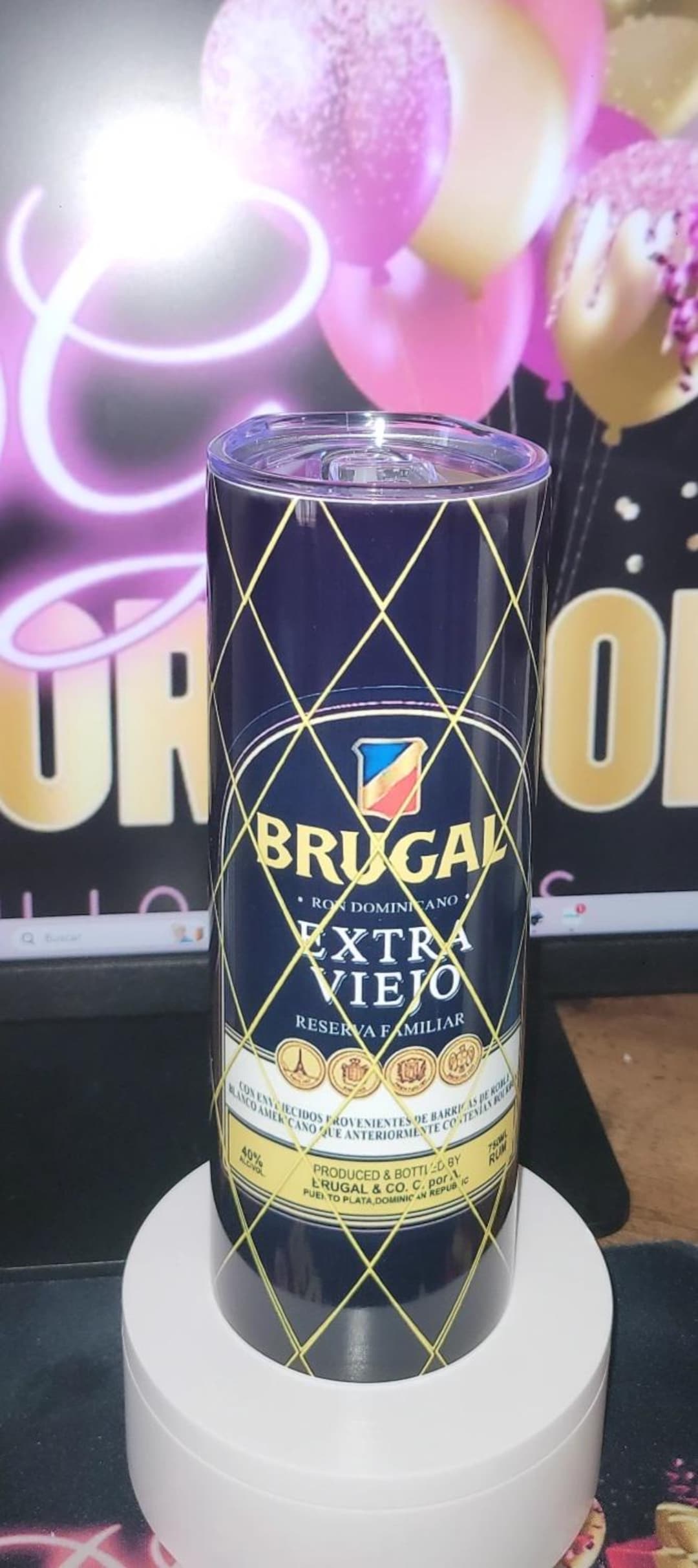 Thermal Glass for Hot and Cold Drinks With Brugal Extra Viejo Label - Etsy
