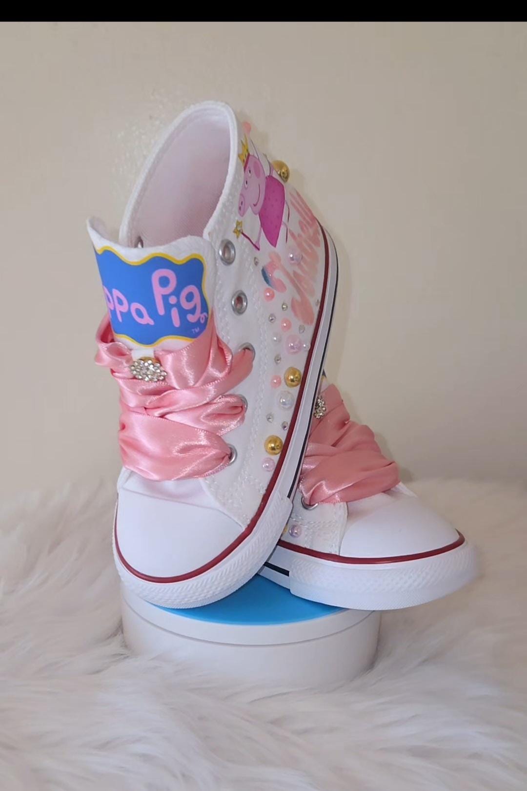 Personalized Peppa Pig Converse - Etsy