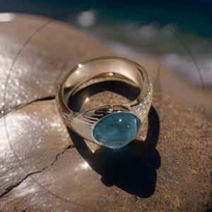 Mako Mermaids Mermaid Moon Ring Silver H2O Just Add Water Ocean Sea ...