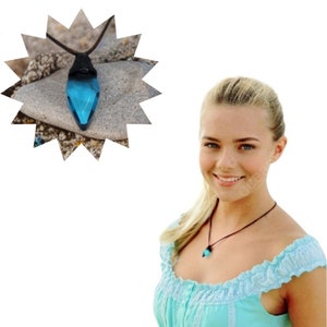 H2O Just Add Water Inspired Crystal Necklace: Blue Topaz Mermaid ...