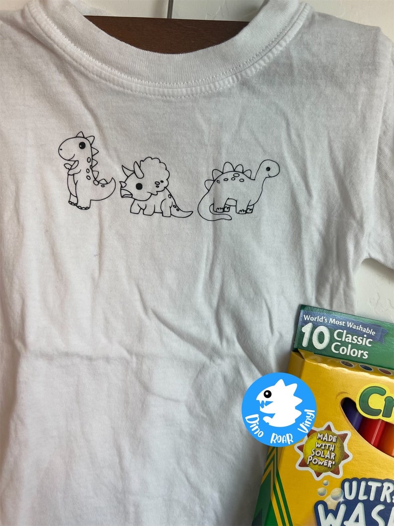 Kid's Coloring Shirts - Etsy