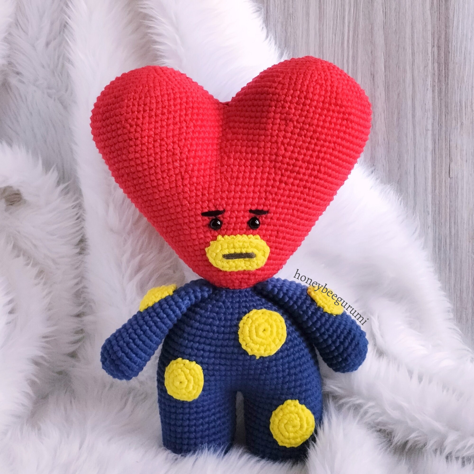 BTS Inspired Crochet Amigurumi Pattern KPOP Doll Large Alien Prince ...