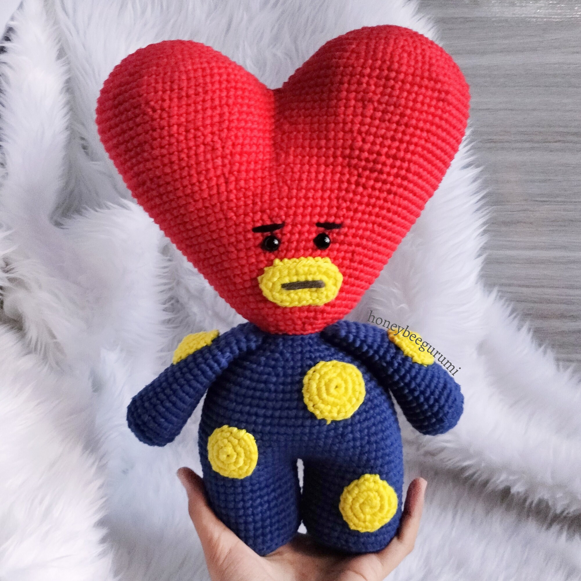 BTS Inspired Crochet Amigurumi Pattern KPOP Doll Large Alien Prince ...