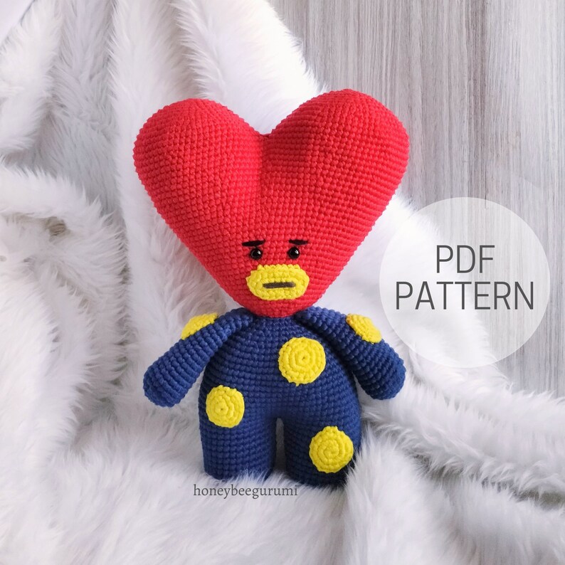 BTS Inspired Crochet Amigurumi Pattern KPOP Doll Large Alien Prince ...