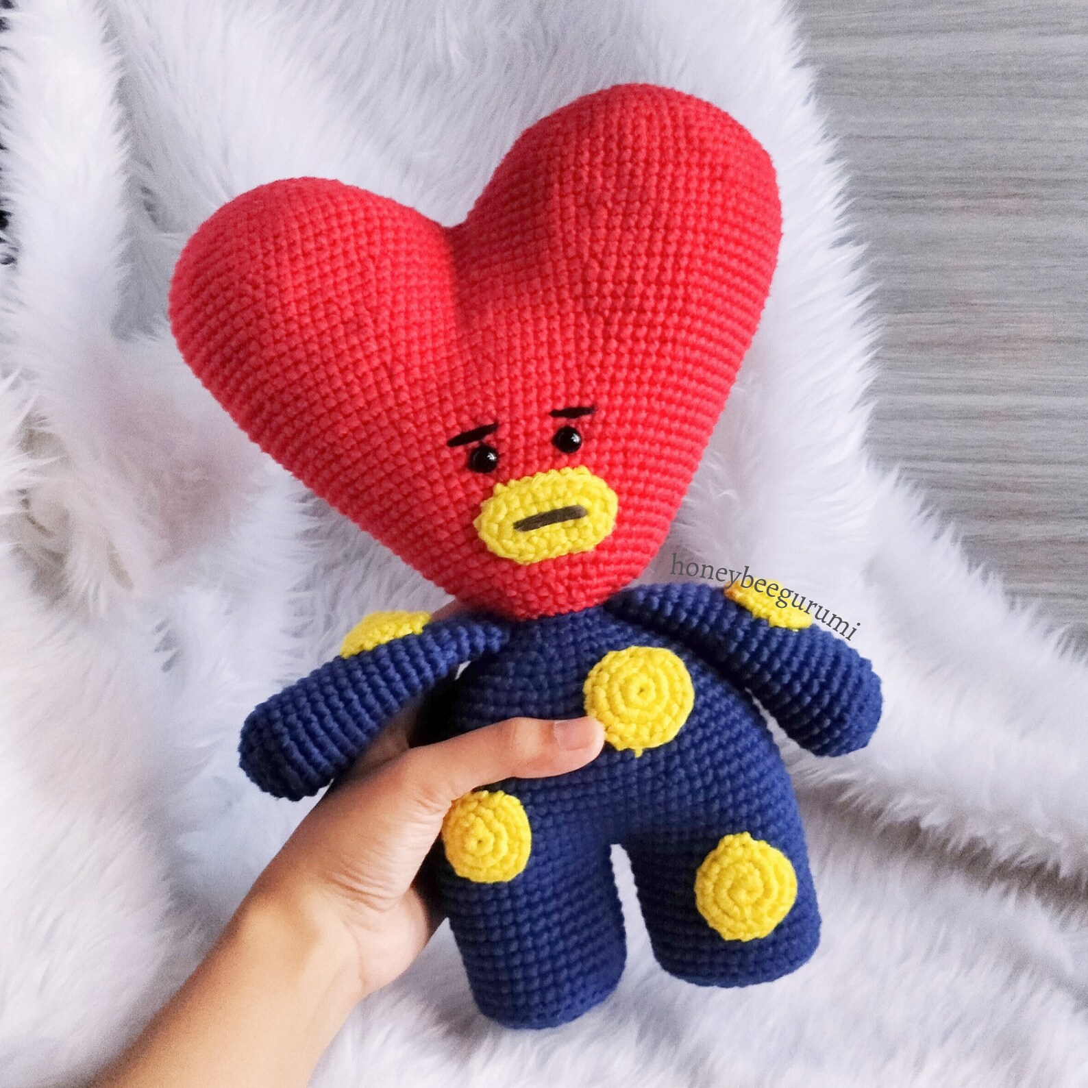 BTS Inspired Crochet Amigurumi Pattern KPOP Doll Large Alien Prince ...