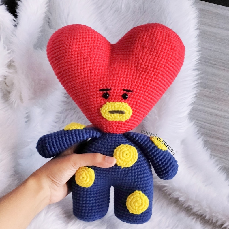 BTS Inspired Crochet Amigurumi Pattern KPOP Doll Large Alien Prince ...