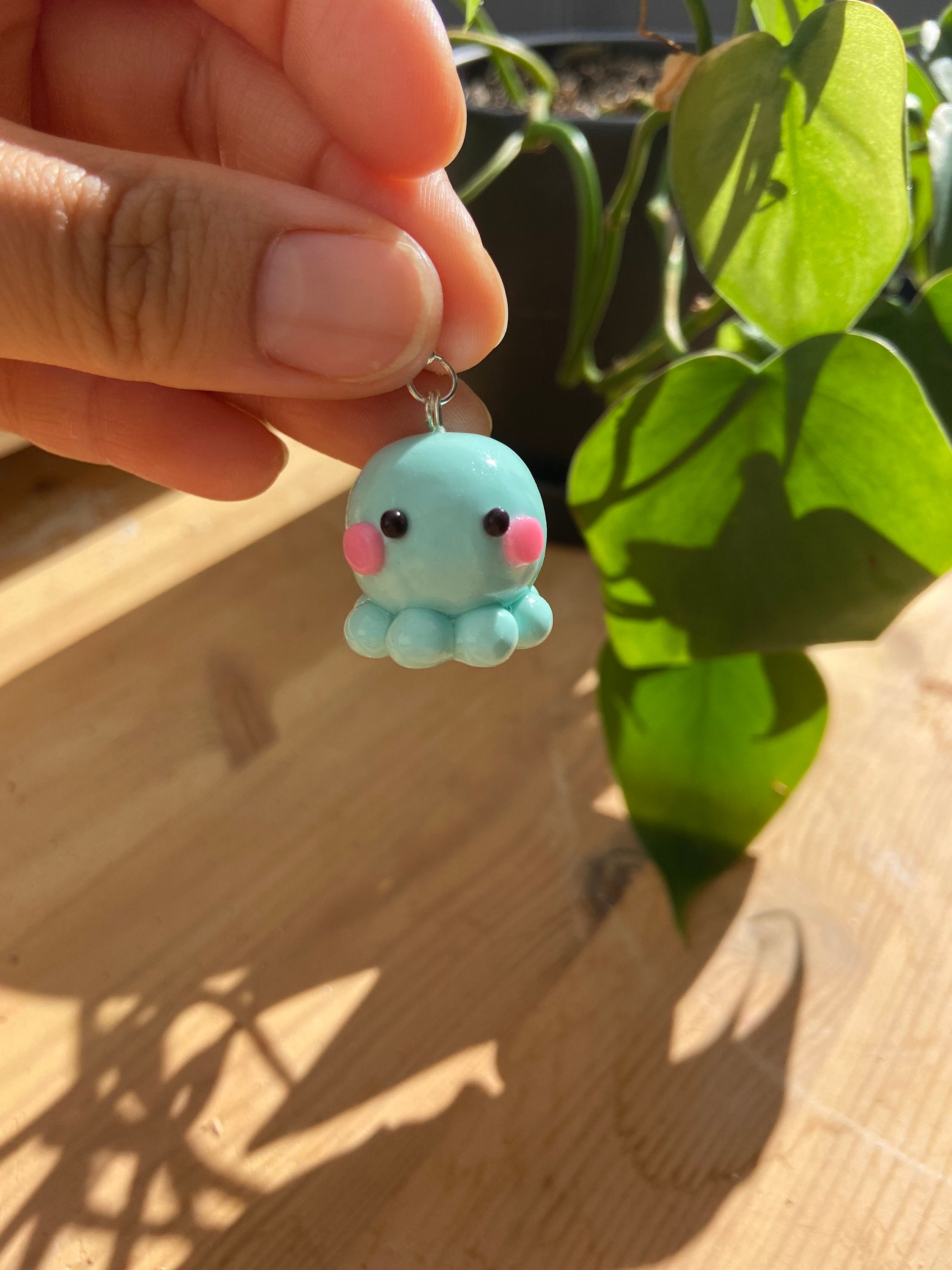 Taro the Octopus Handmade Kawaii Clay Charm - Etsy