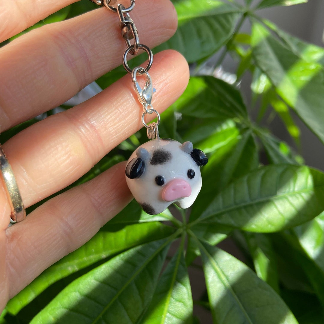 Basil the Cow Charm Handmade Kawaii Clay Charm - Etsy