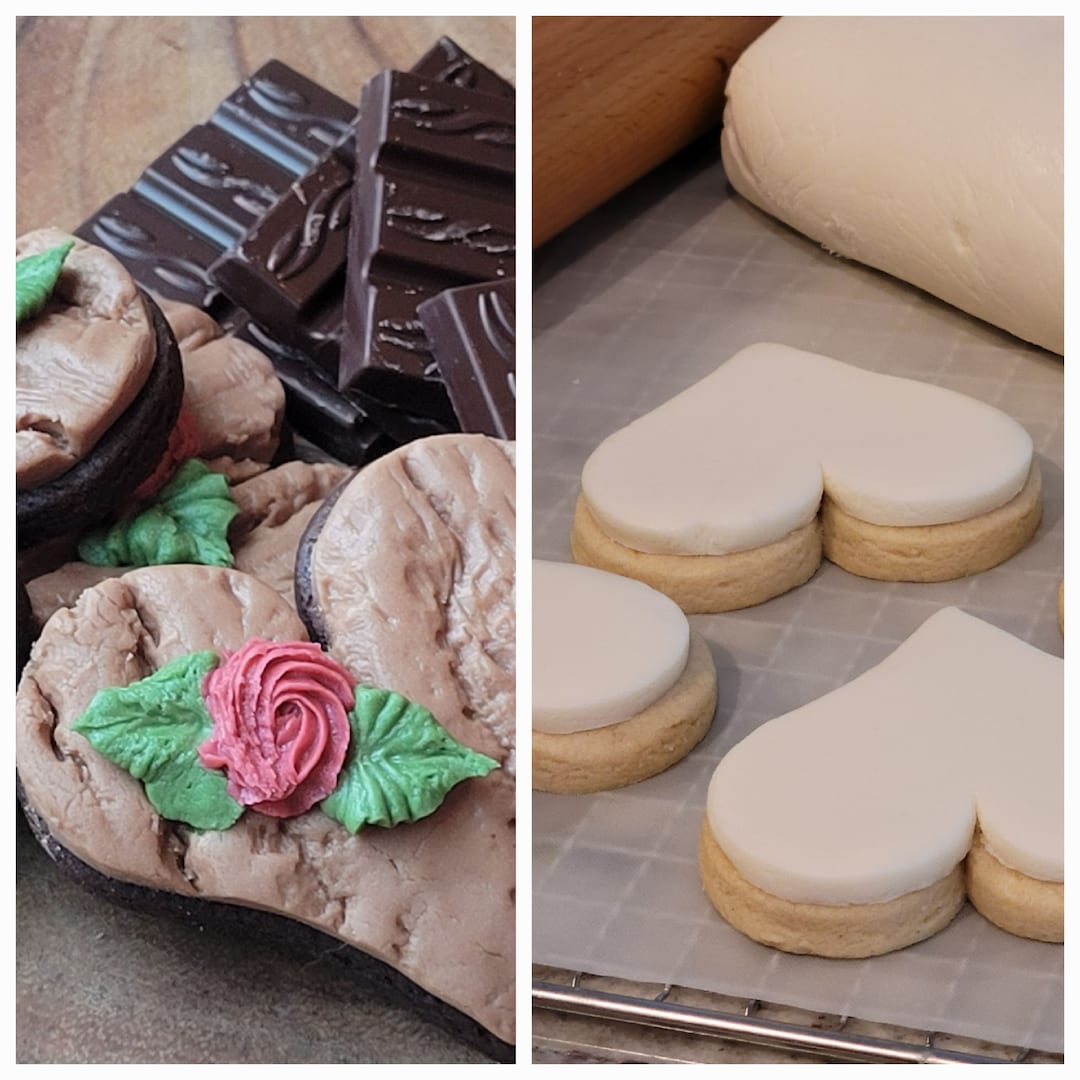 Rolled Buttercream Vanilla and Chocolate Icing Recipes and Methods - Etsy