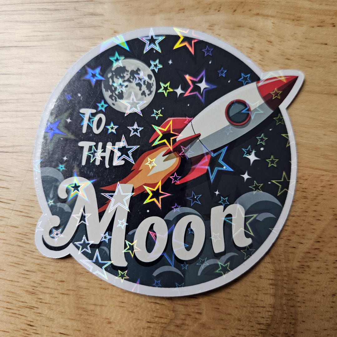 Retro Space Sticker | Vintage Sci-fi Galaxy Design | Cosmic Astronaut ...