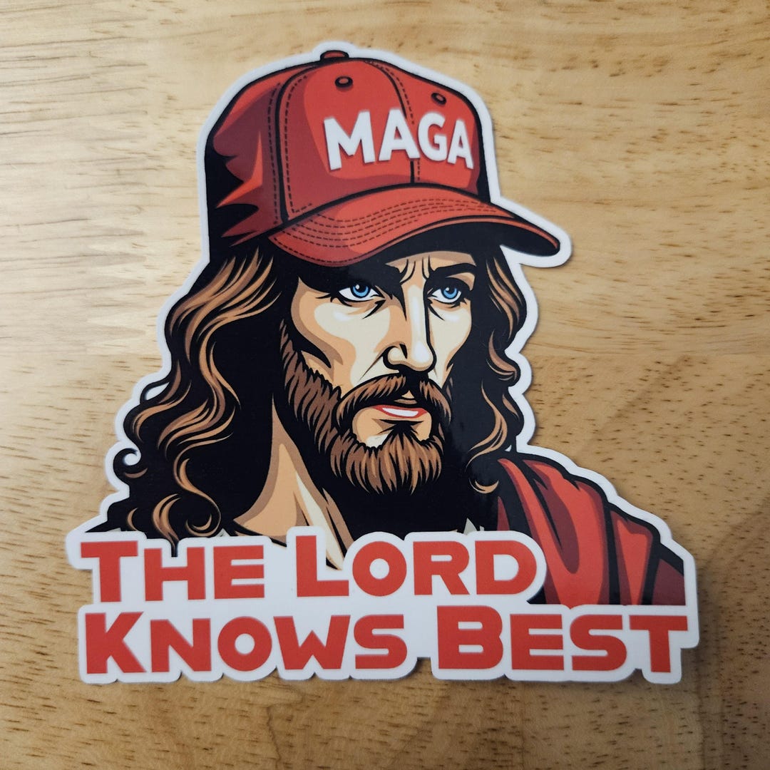MAGA Hat Sticker | Political and Religious Vinyl Decal | Patriotic ...