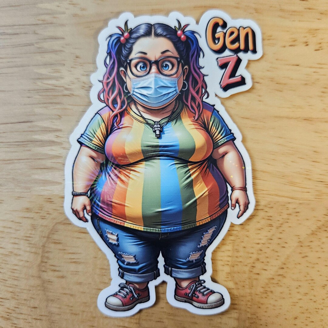 Gen Z Humor Vinyl Sticker | Relatable Meme, Laptop Decal - Etsy