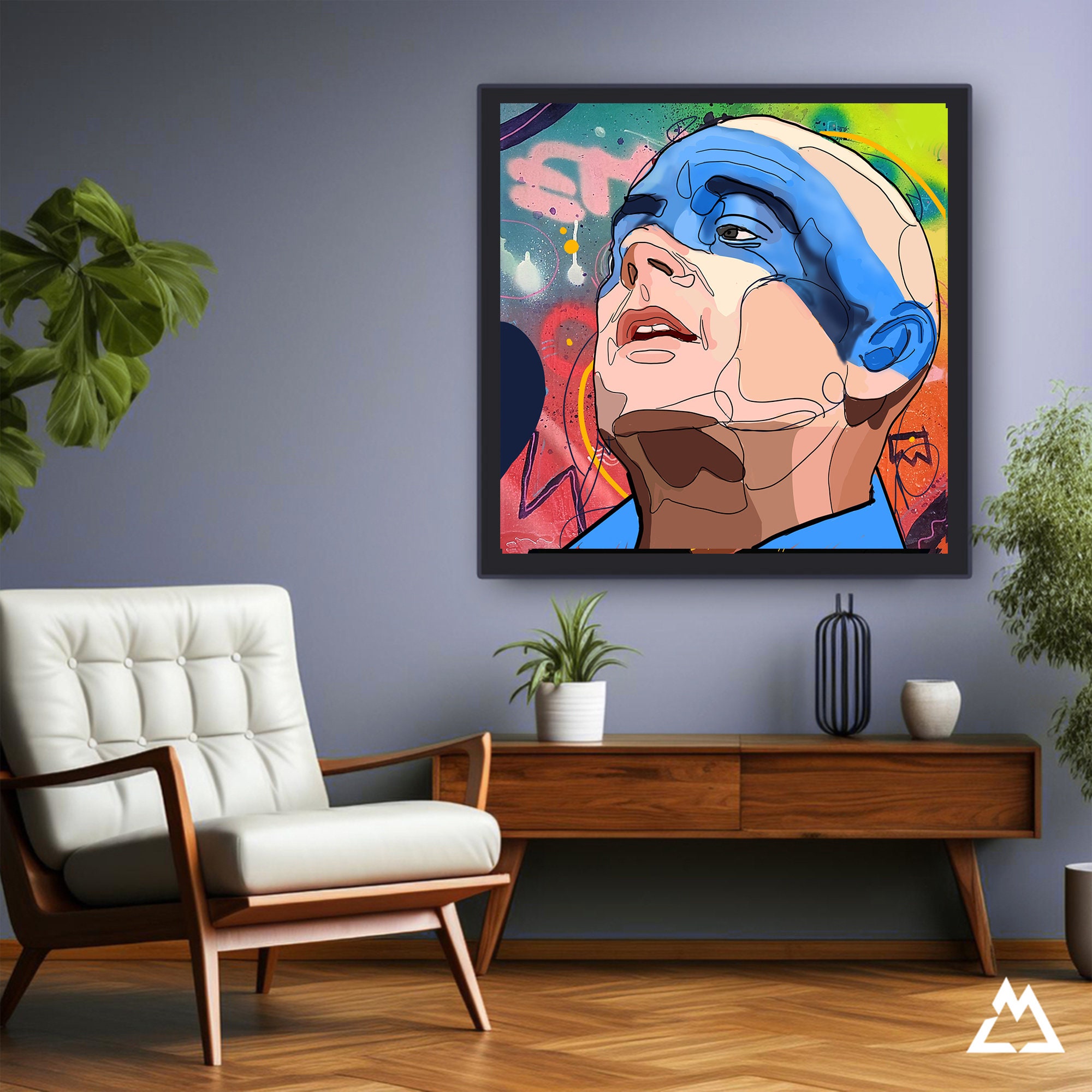 Canvas REM Michael Stipe canvas - Etsy