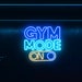 Gym Mode on Neon Sign | Gym Neon Sign | Gym Neon Light | Gym Logo Sign ...