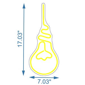 Light Bulb Neon Sign Light Bulb Led Sign Led Neon Sign Light up Sign ...
