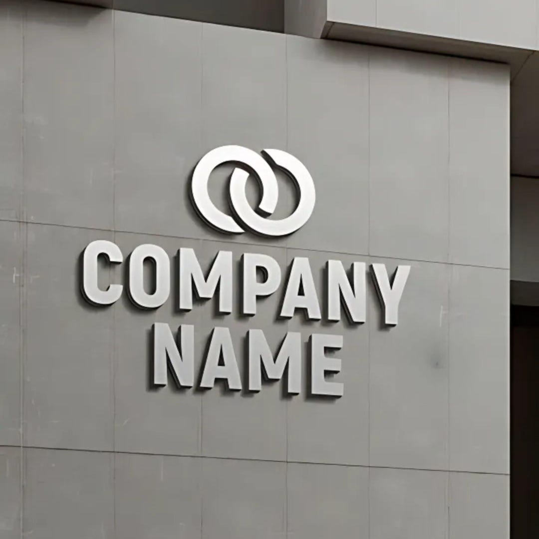 Metal Company Name Signs, Laser Cut Metal Sign, Outdoor Business Logo ...