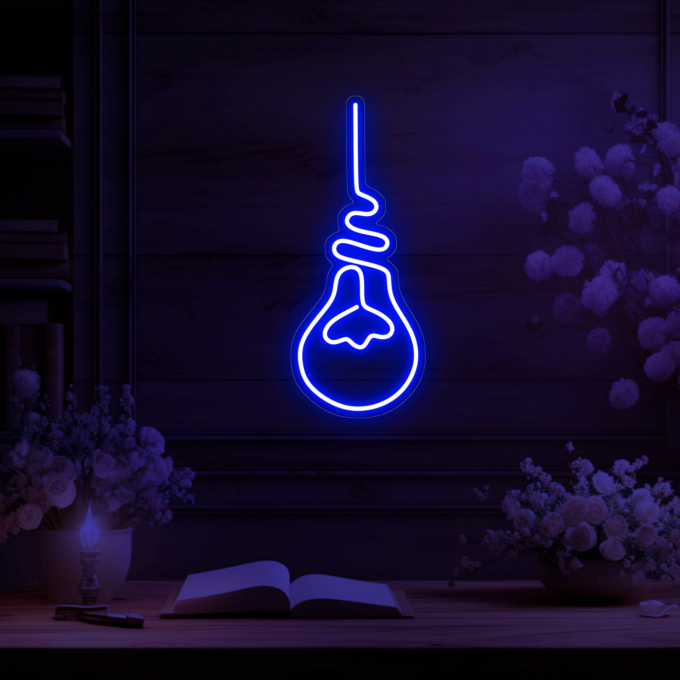 Light Bulb Neon Sign Light Bulb Led Sign Led Neon Sign Light up Sign ...