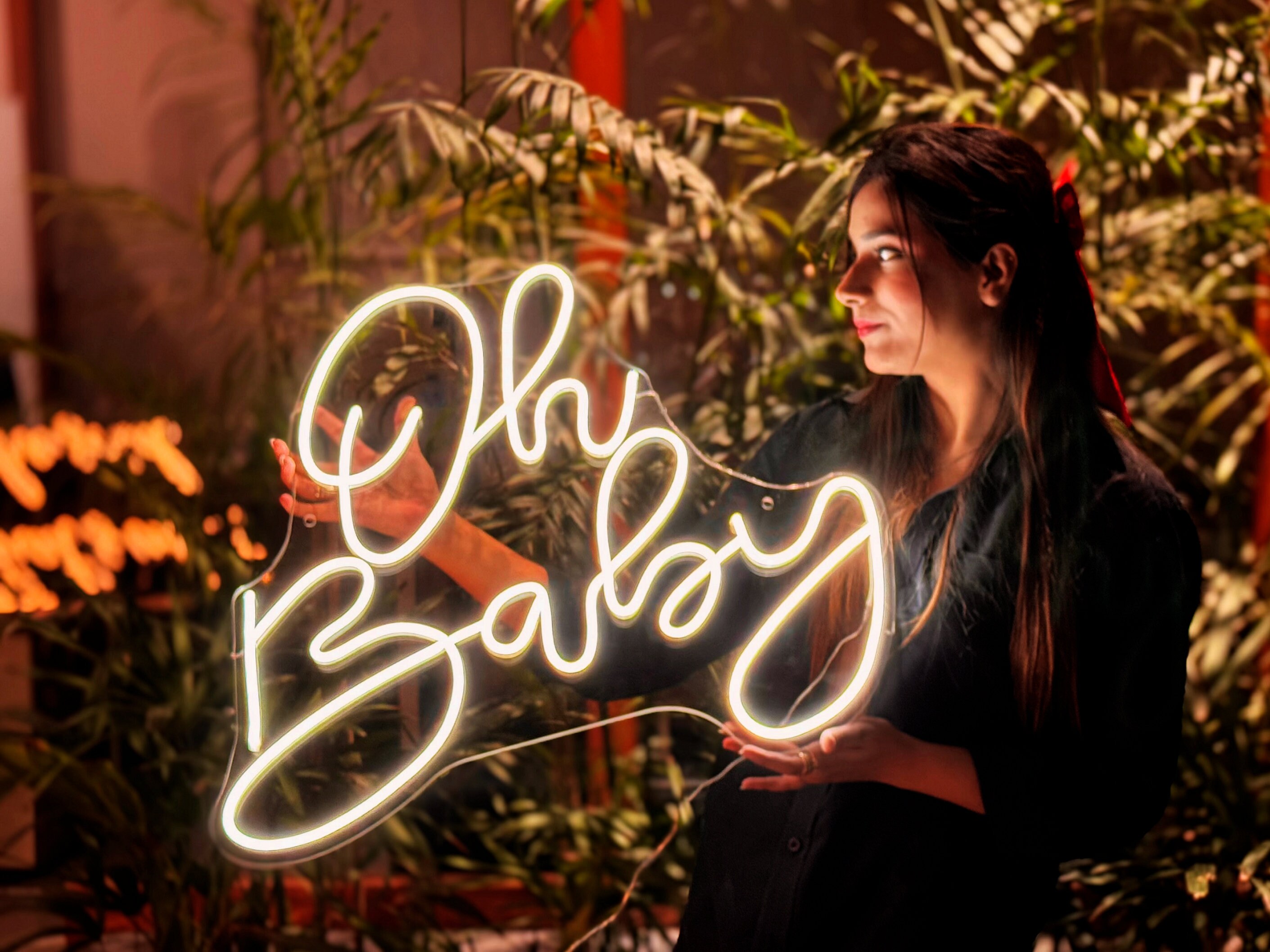 Oh Baby Neon Sign Neon Sign Wall Decor Custom Led Neon - Etsy