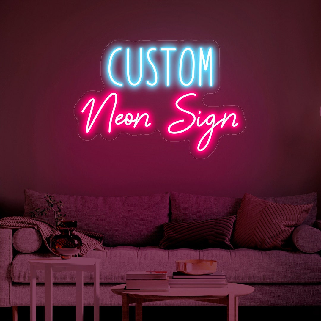 Custom Neon Sign Aesthetic Neon Sign Name Neon Sign Custom Led Neon ...