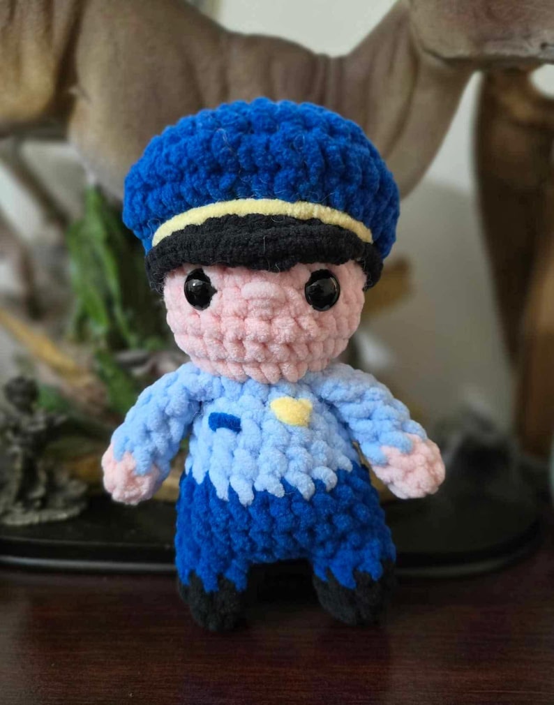 Crochet People, Amigurumi Policeman, Crochet Pattern, Crochet Police ...