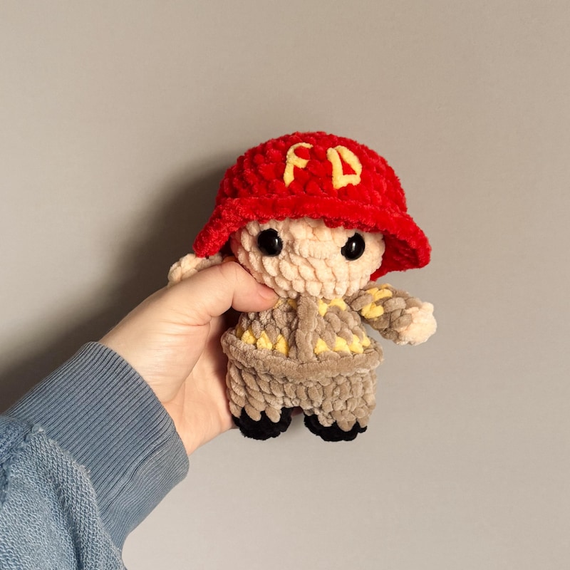 Crochet Fireman Pattern - Etsy